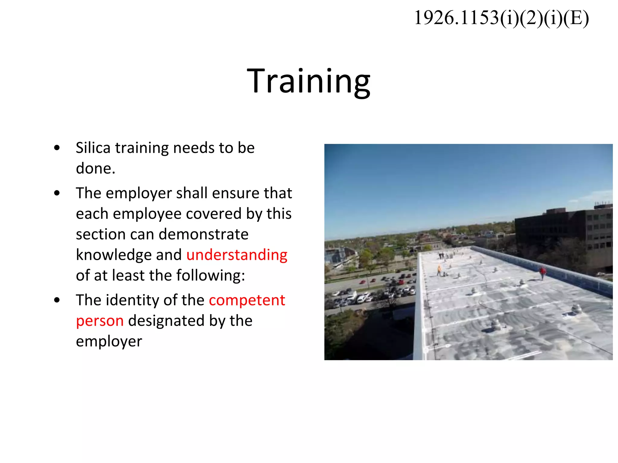 Silica 2018 construction | PPTX