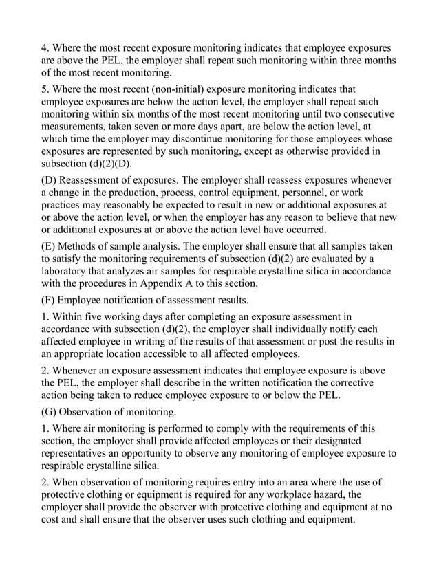 Silica Alternate Control Plan | PDF