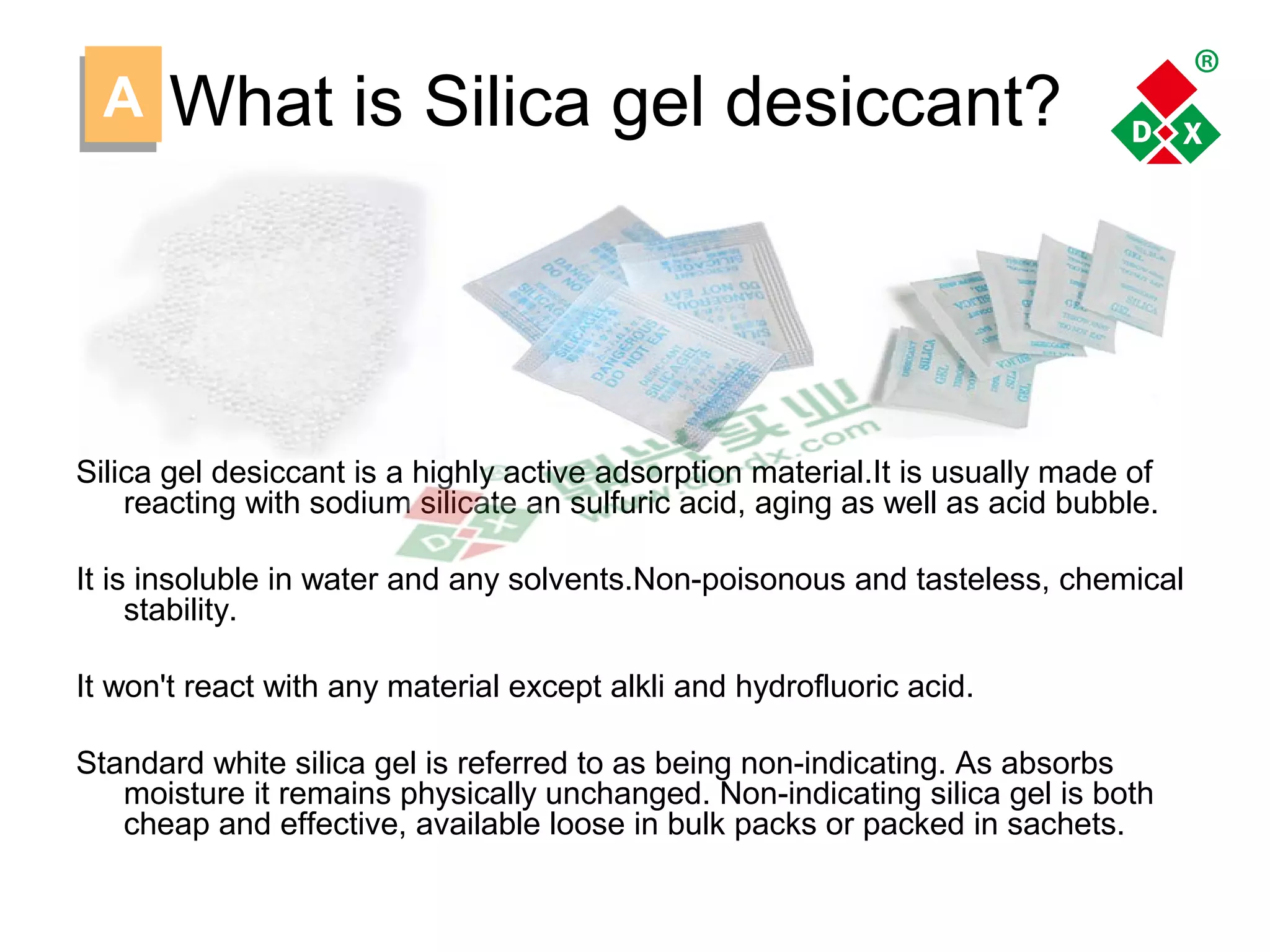 Silica gel desiccant presentaion | PPT