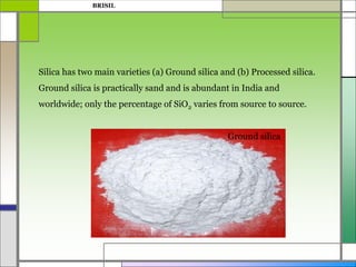 Silica & its applications | PPTX