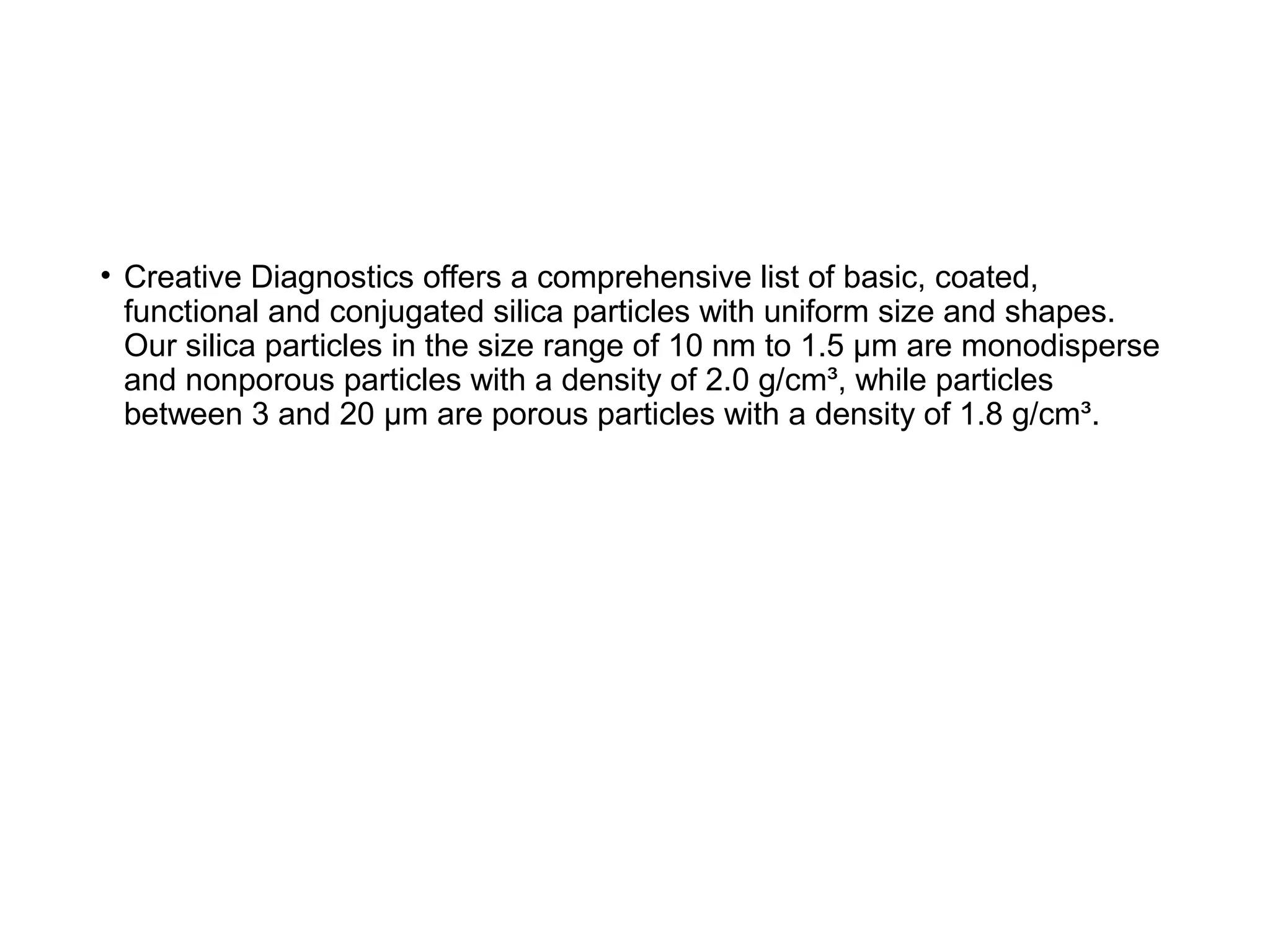 Silica particles | PPT