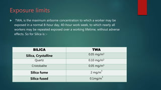 Silica as hazardous substance | PPTX