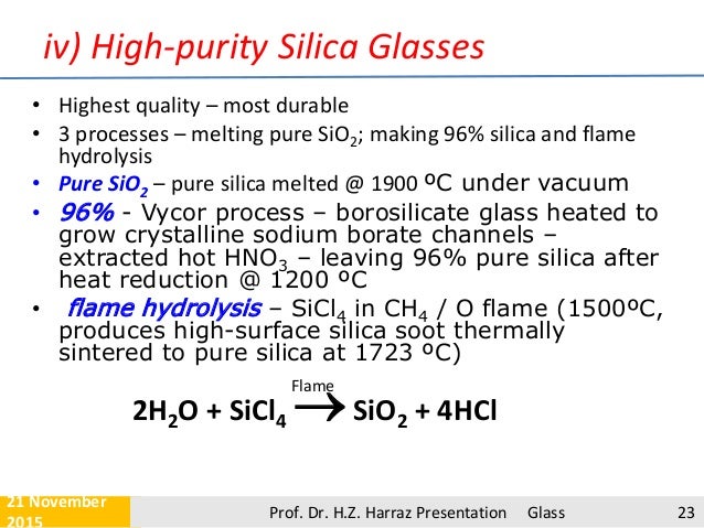 Silica sand and glass industry