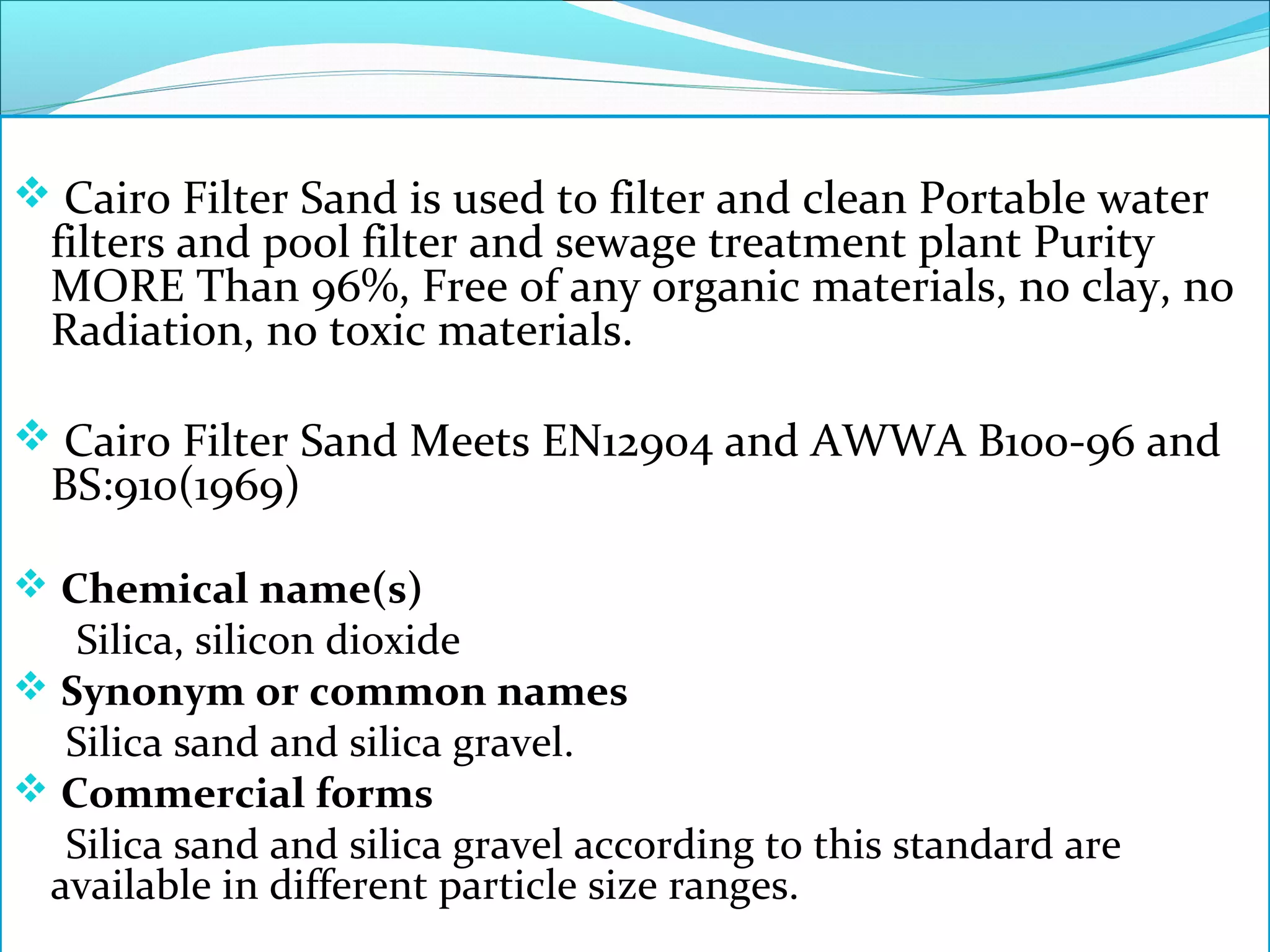 Sand and Gravel Filter Media for water Filtration | PPT