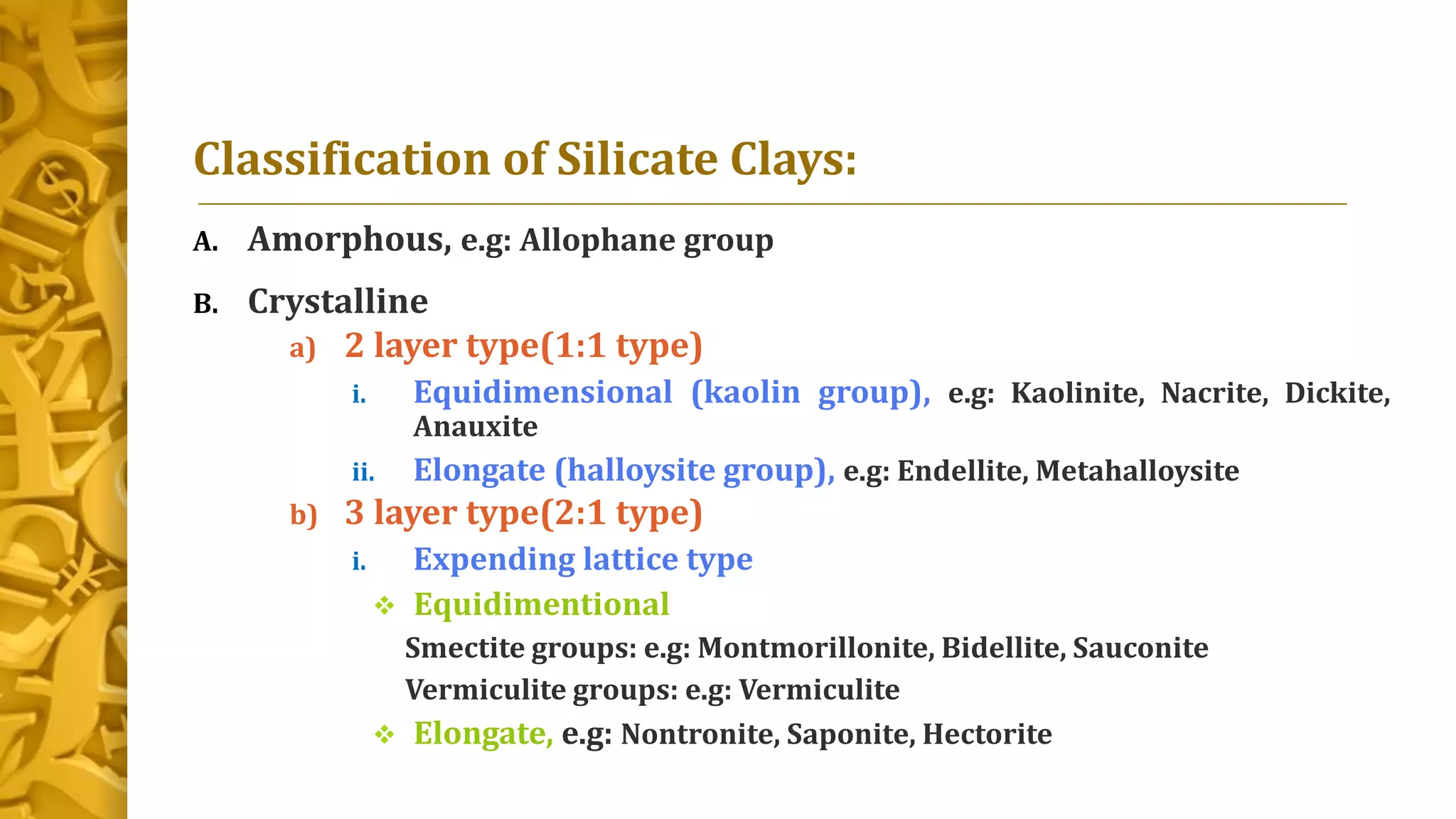 Silicate clay.(Morshed) | PPTX