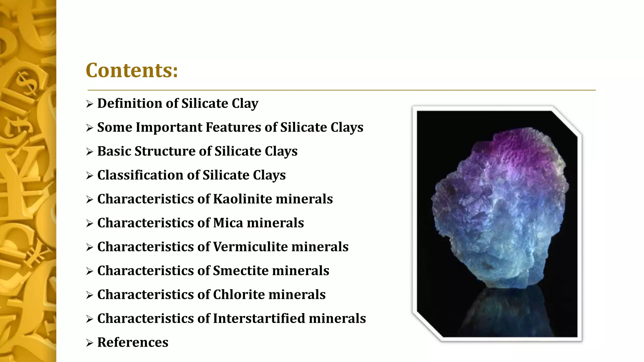 Silicate clay.(Morshed) | PPTX