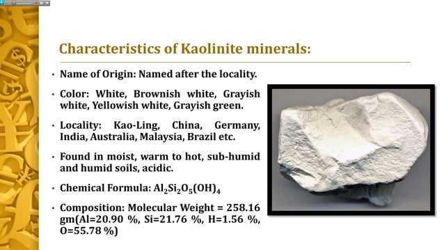 Silicate clay.(Morshed) | PPTX | Chemistry | Science