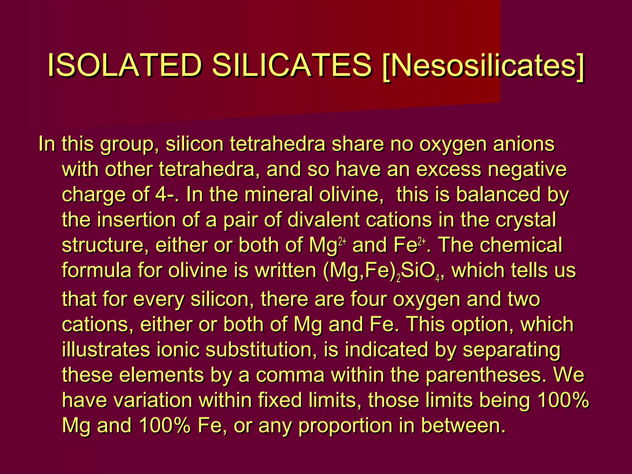 Silicate minerals | PPT
