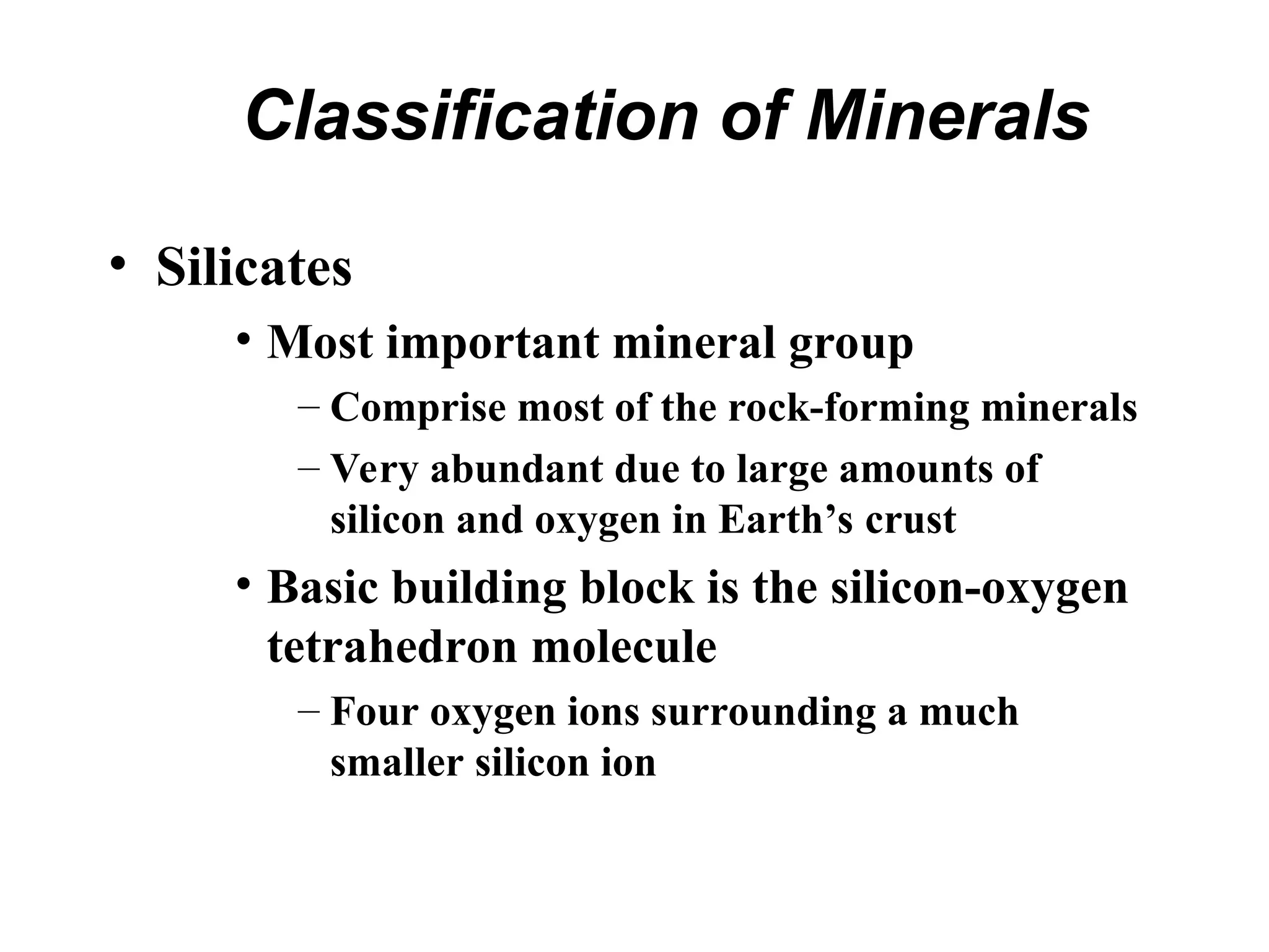 Silicates minerals and type of bonding in silicate mineral | PPT