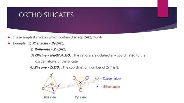 Silicates - Sheetal Sequeira | PPT