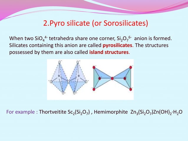Silicates, classification of silicates Zeolites,application of zeolites ...