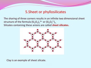 Silicates, classification of silicates Zeolites,application of zeolites ...