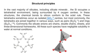 silicates, types of silicates and their chemical and structural ...