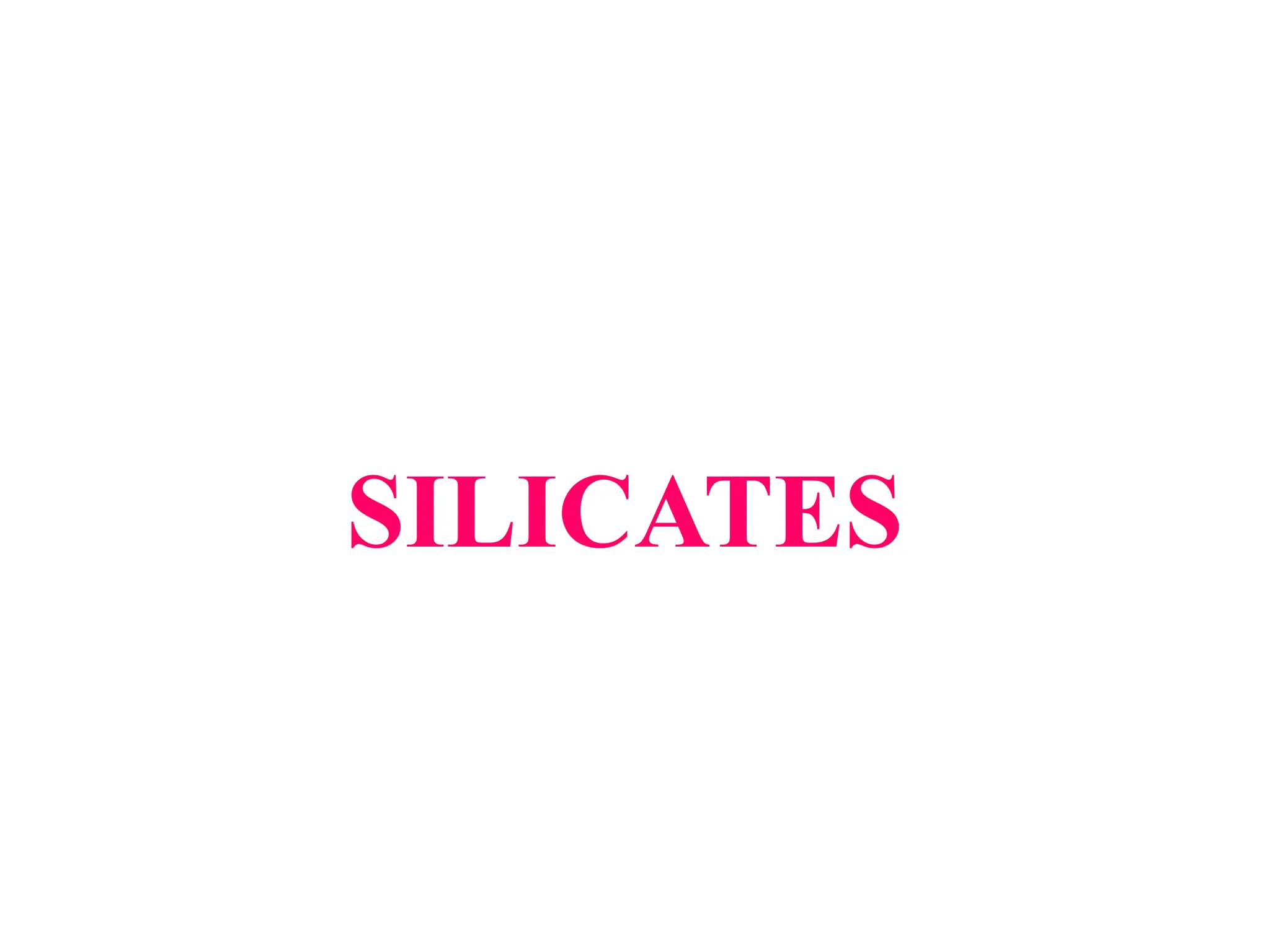 silicates are a class of silicon compounds.ppt