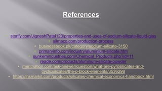 Silicates and allied products | PDF
