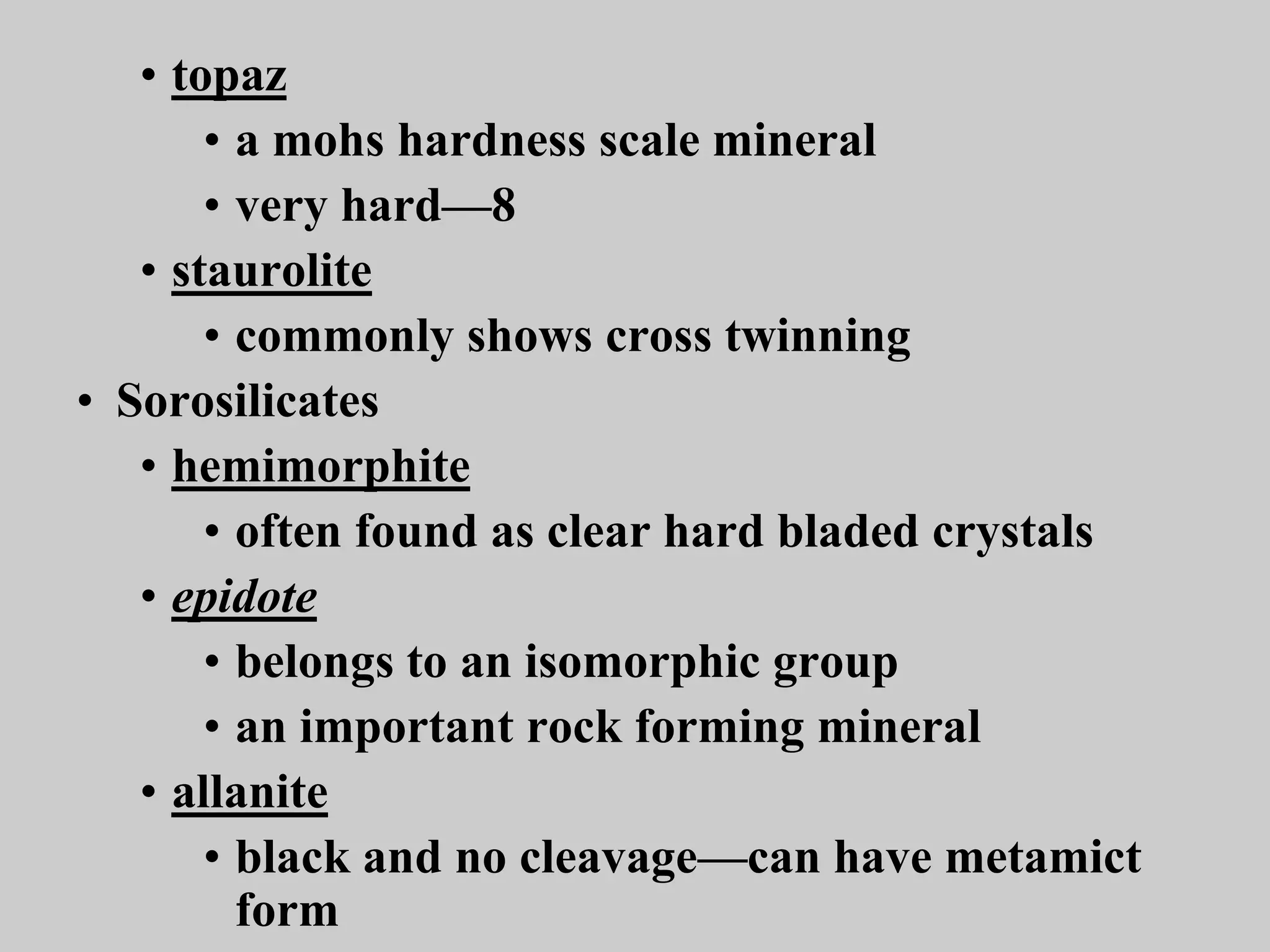 Silicates in geology based | PPT