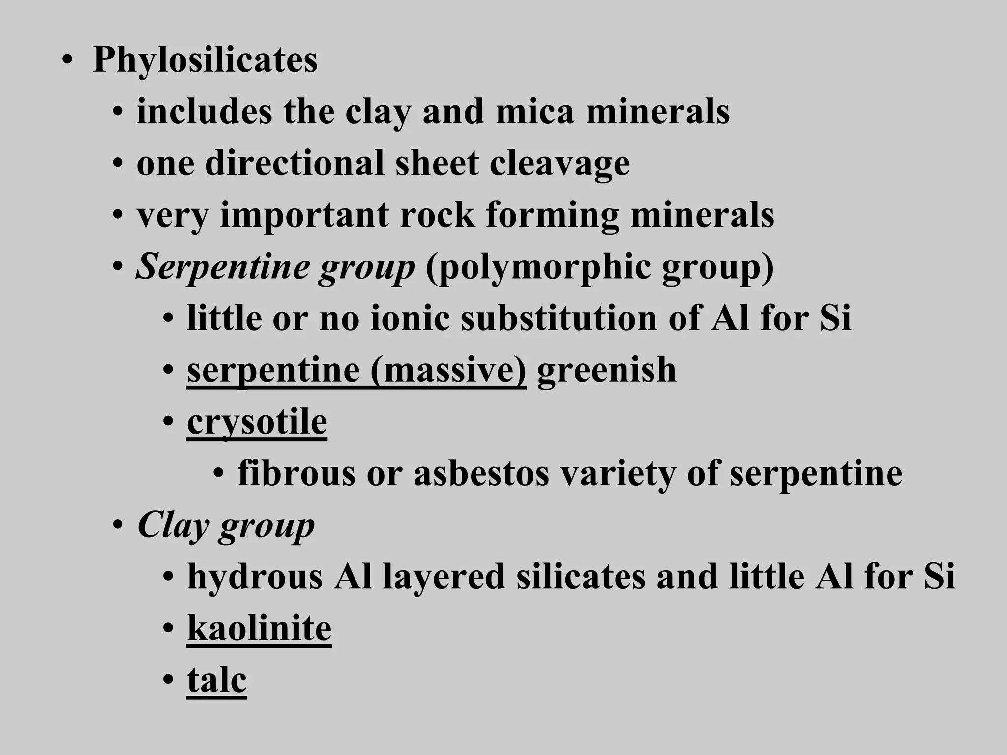 Silicates in geology based | PPT