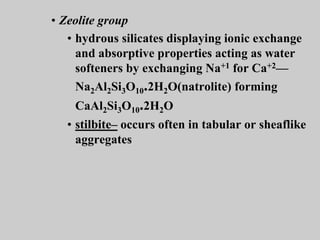 Silicates in geology based | PPT