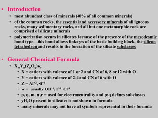 Silicates in geology based | PPT