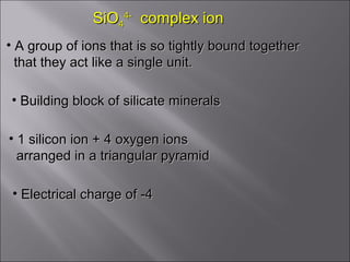Silicate structure | PPT