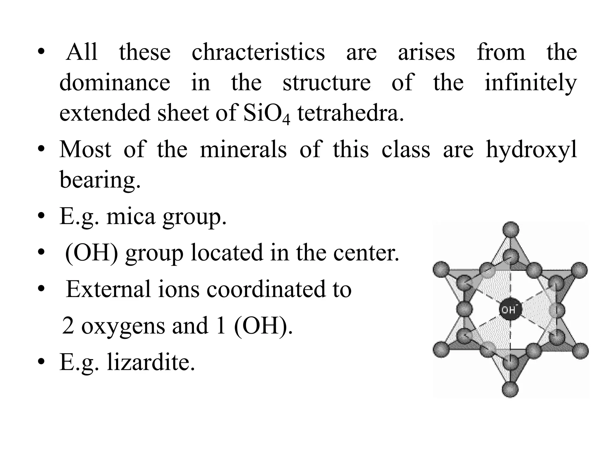 Silicate structure and its classification | PPTX