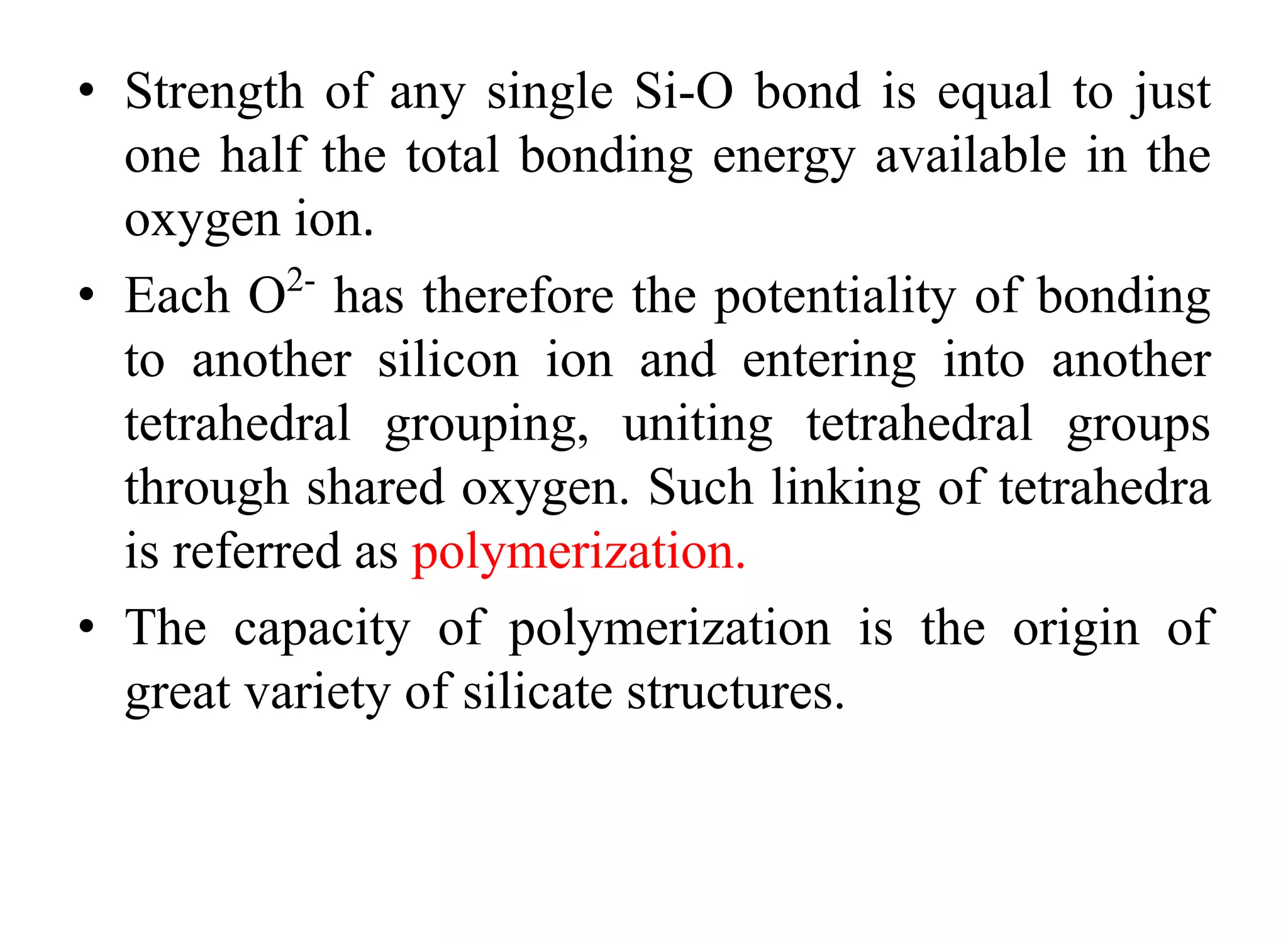 Silicate structure and its classification | PPTX