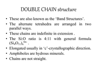 Silicate structure and its classification | PPTX