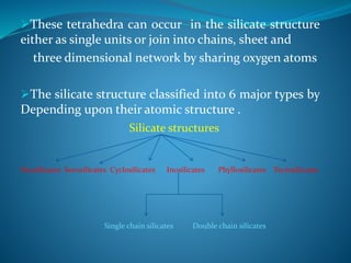 The Silicate stuctures | PPTX