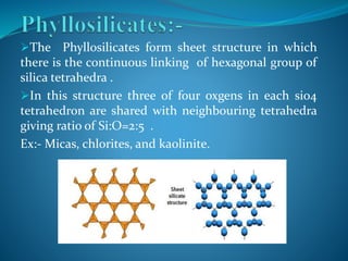 The Silicate stuctures | PPTX