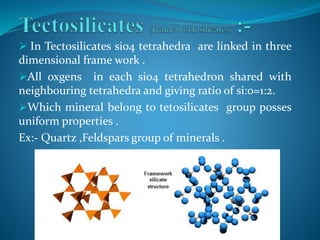 The Silicate stuctures | PPTX