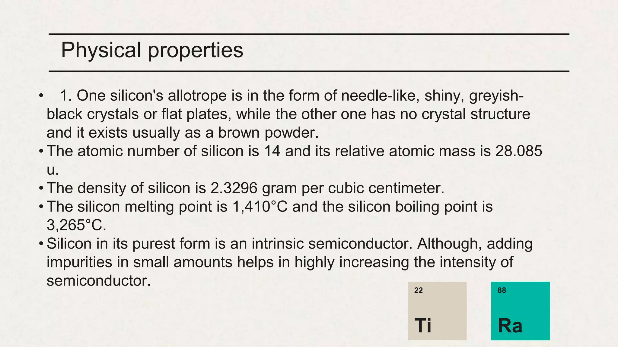 Silicon | PPTX