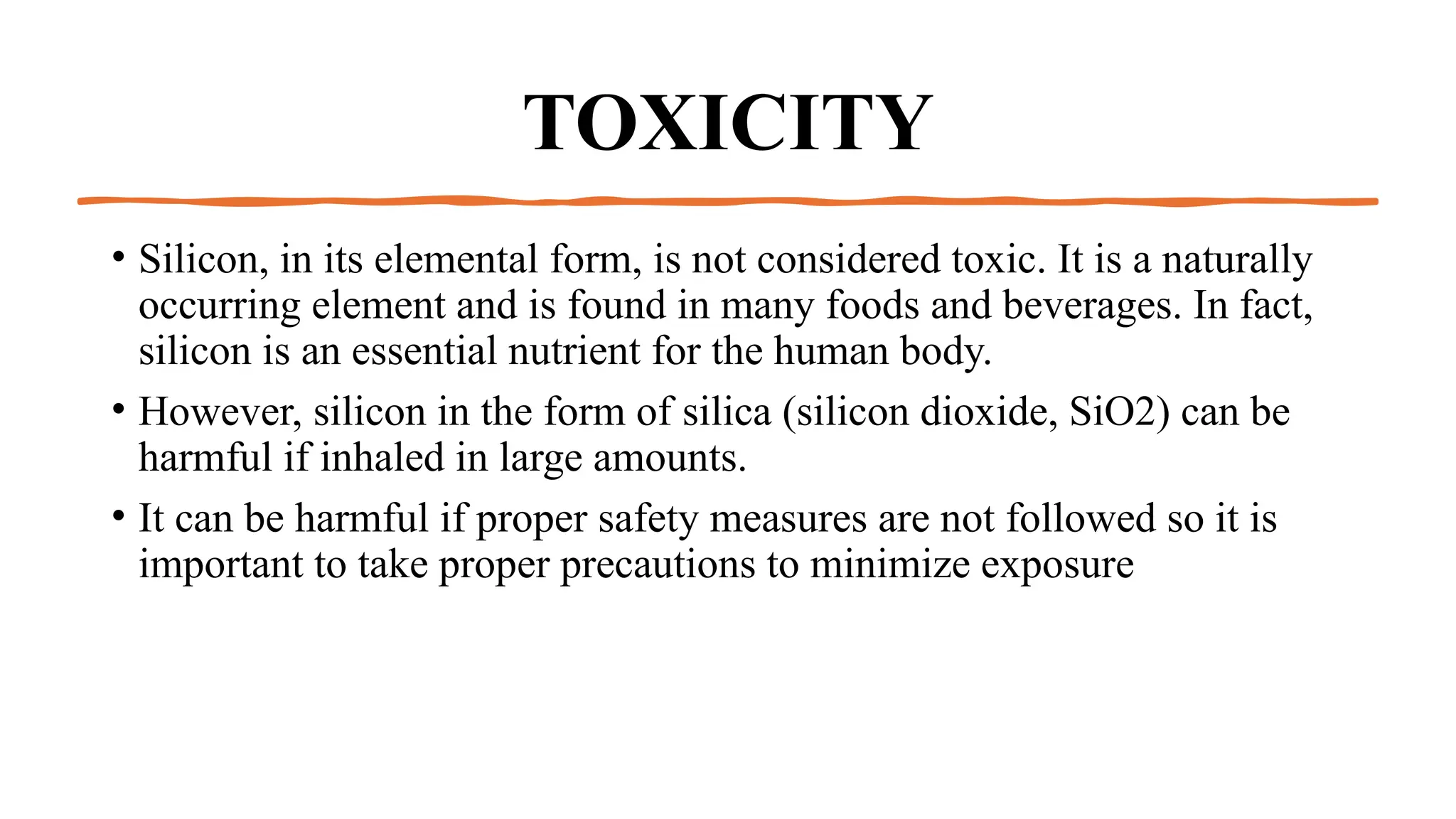 Silicon with multiple benefits and uses. | PPT