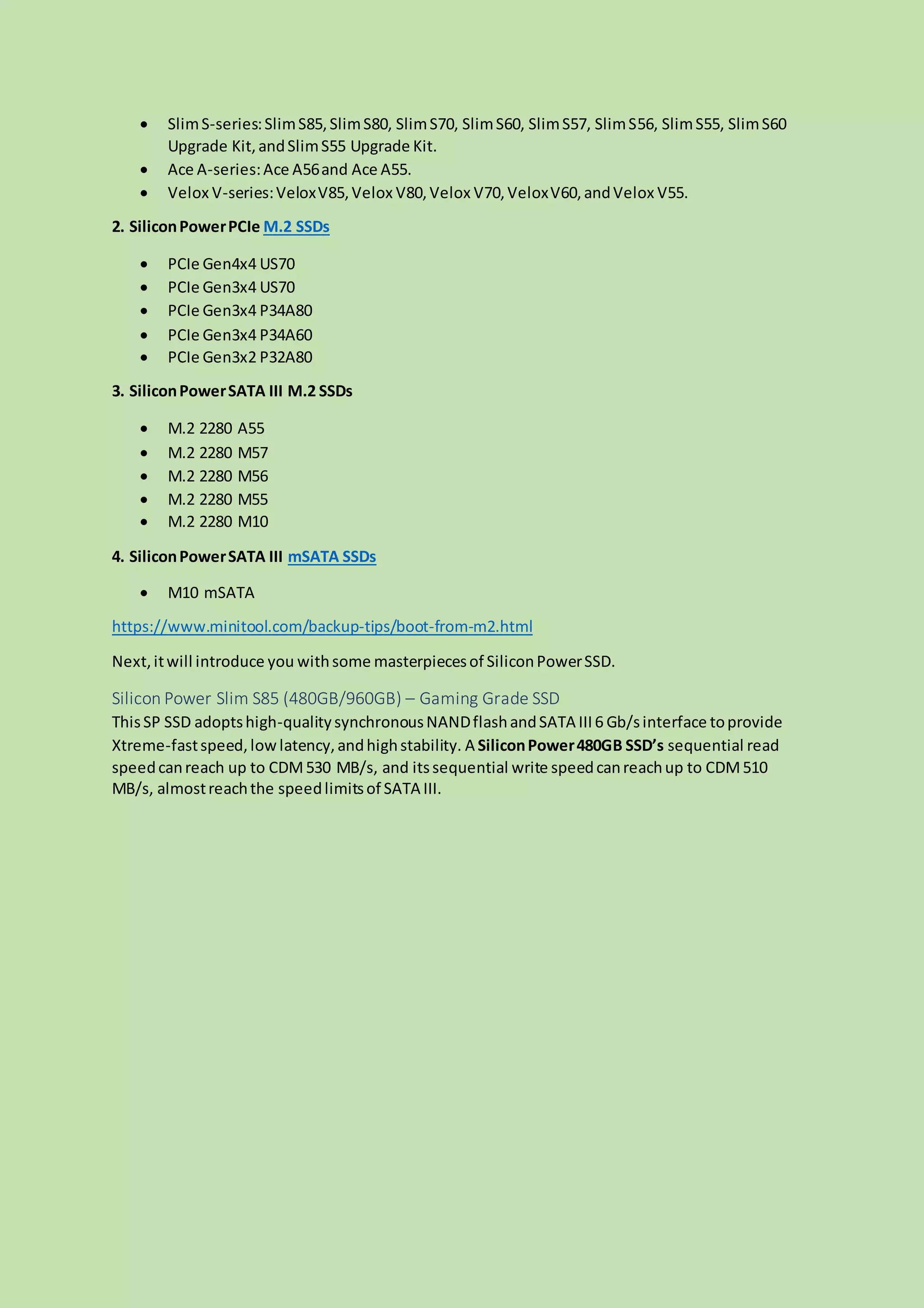 Silicon power-ssd | PDF