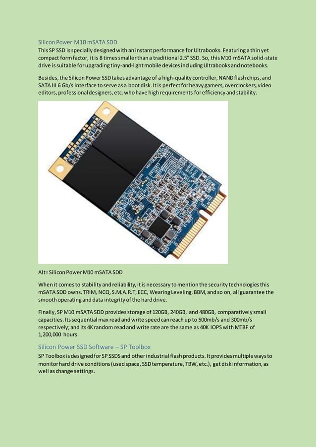 Silicon power-ssd | PDF