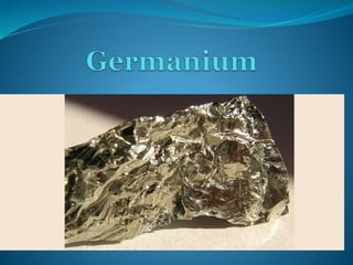 Silicon and germanium | PPTX