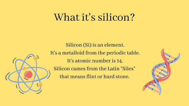 Silicon and its uses BY GONZALO | PDF
