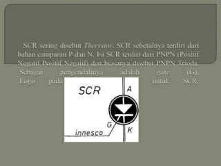 Silicon controlled rectifier | PPTX