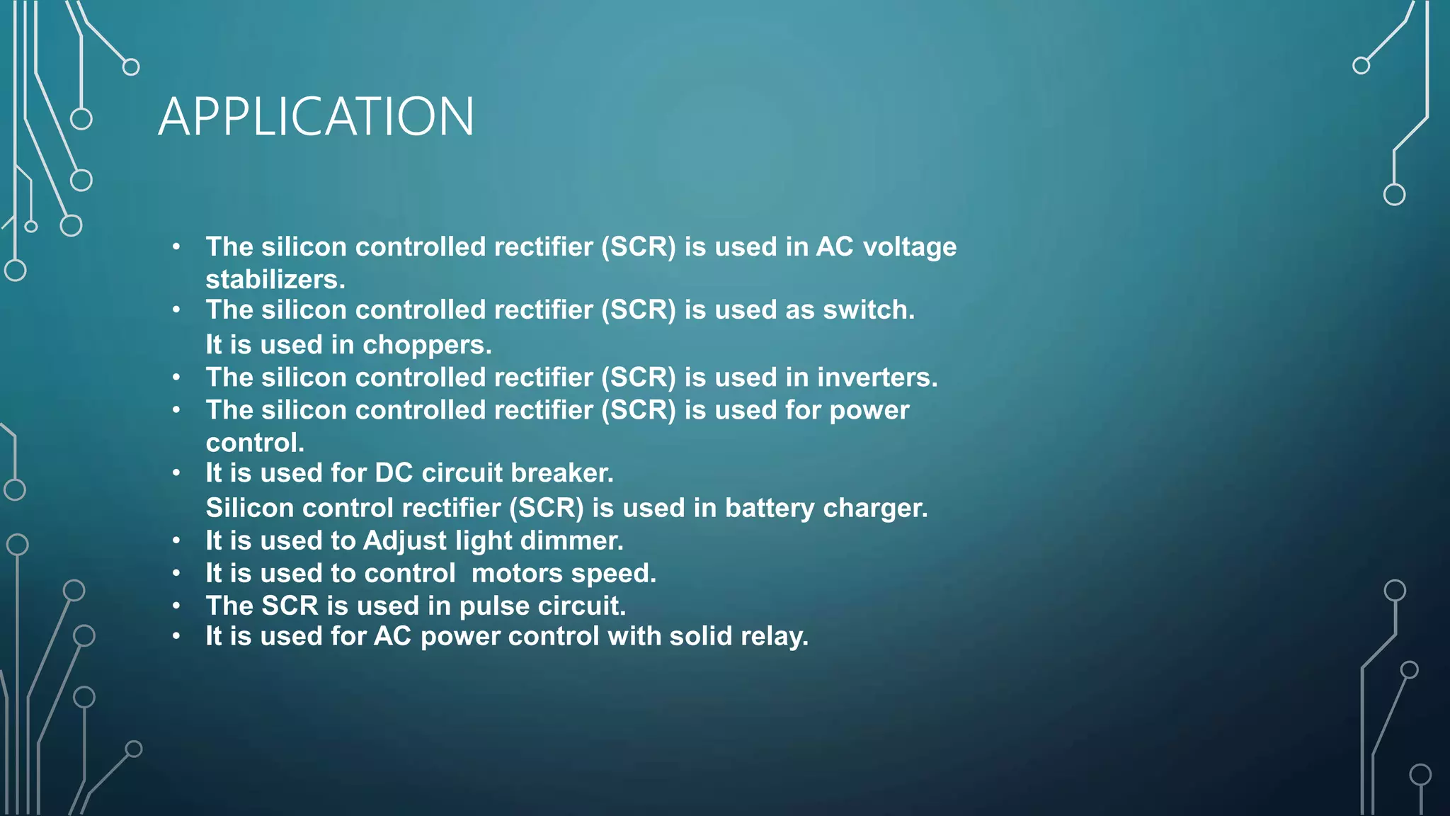 Silicon controlled rectifier | PPTX