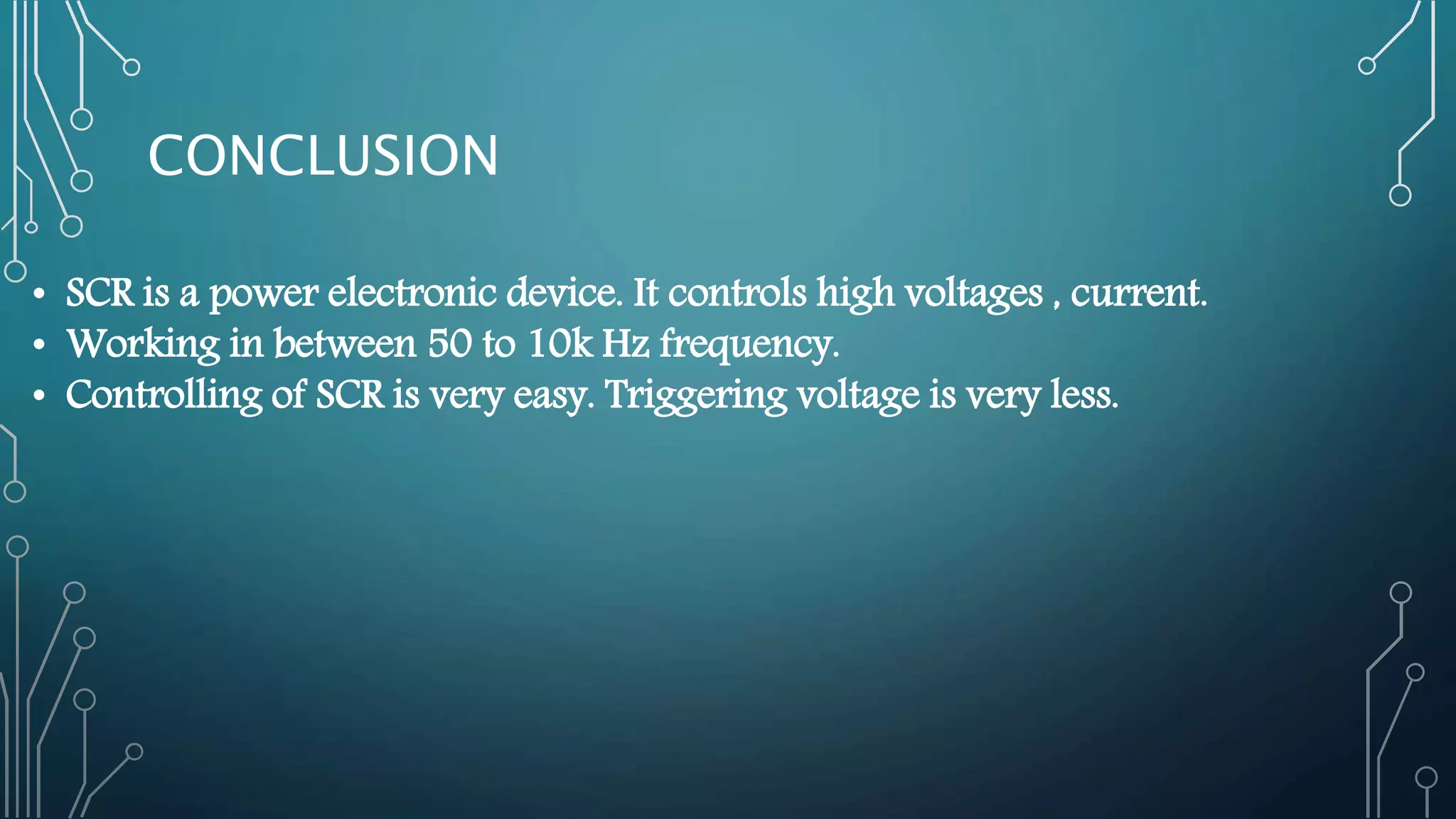 Silicon controlled rectifier | PPTX