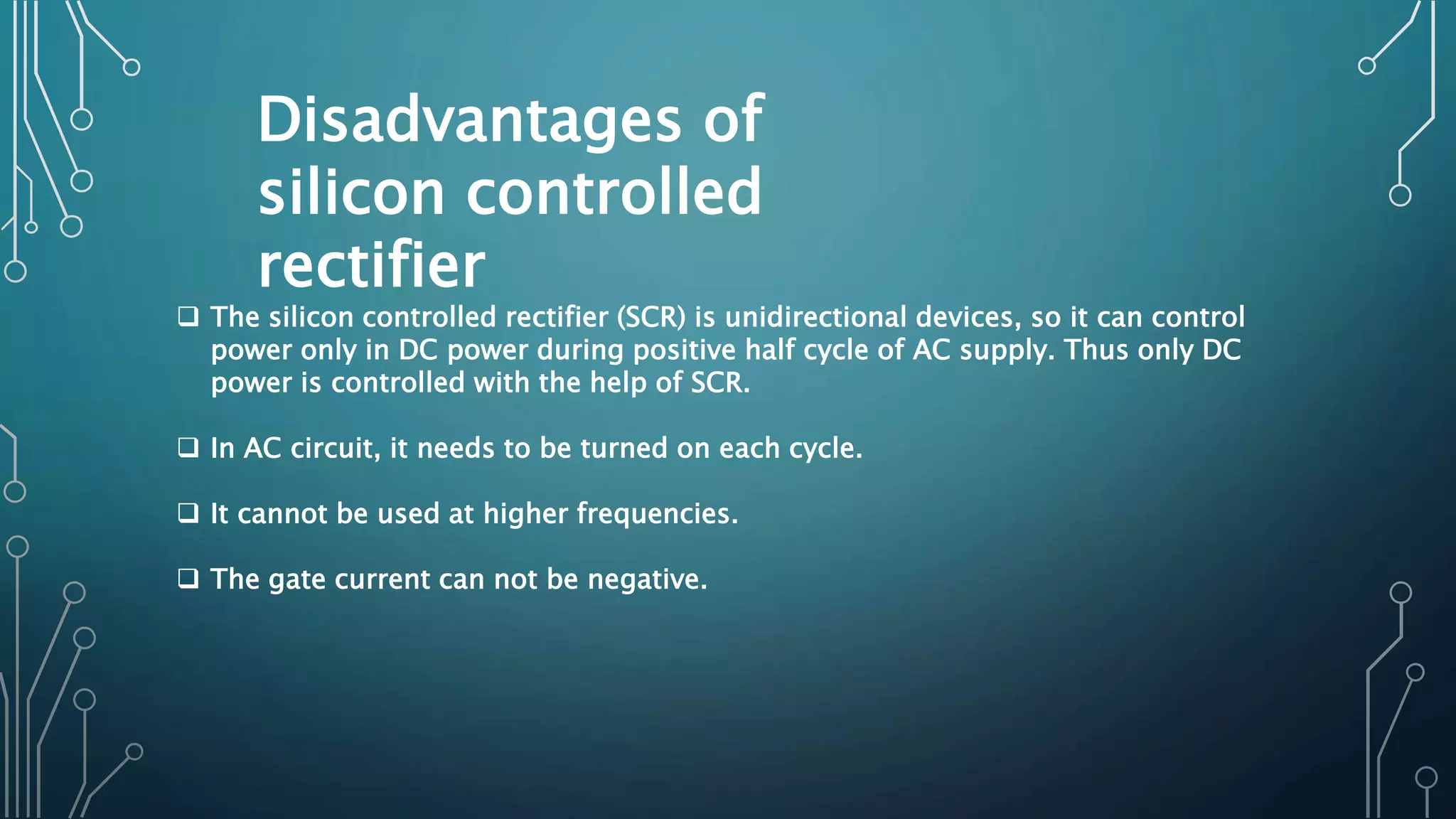 Silicon controlled rectifier | PPTX