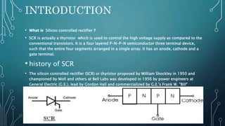 Silicon controlled rectifier | PPTX