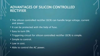 Silicon controlled rectifier | PPTX