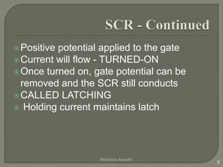 Silicon controlled rectifier (scr) | PPTX