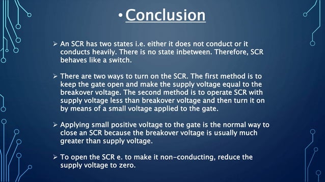 Silicon controlled rectifier ( SCR ) | PPTX | Operating Systems | Computer Software and Applications