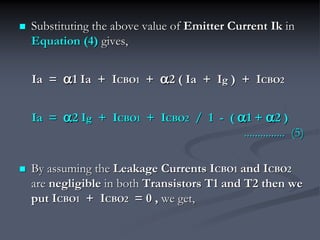 Silicon Controlled Rectifier (SCR), Lecture - 8, TDC Part - I, Paper ...