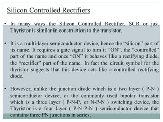 Silicon control rectifier | PPTX