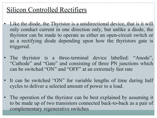 Silicon control rectifier | PPTX
