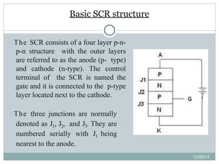 Silicon control rectifier | PPTX