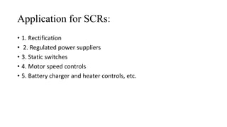Silicon control rectifier (scr) | PPT