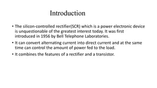 Silicon control rectifier (scr) | PPT